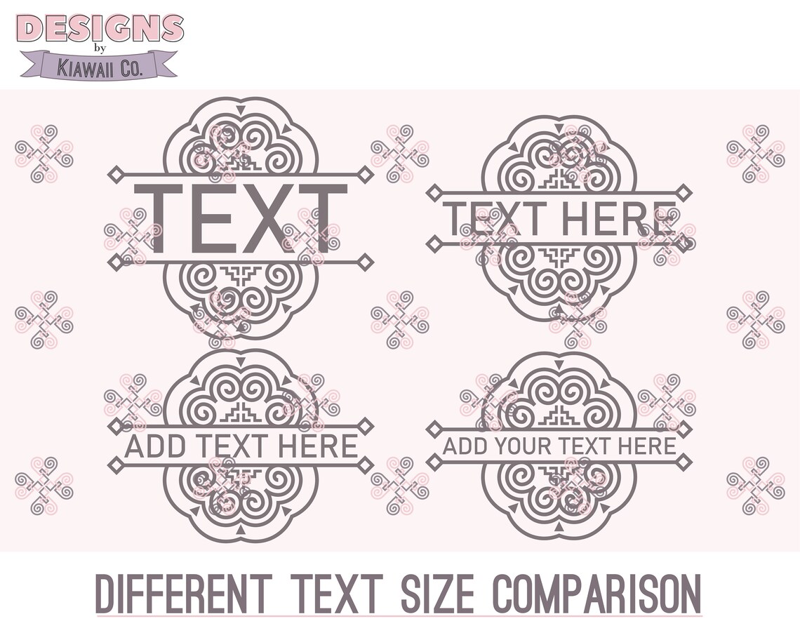 Hmong Design Border 1 Hmong SVG Ethnic Border Design Cut | Etsy