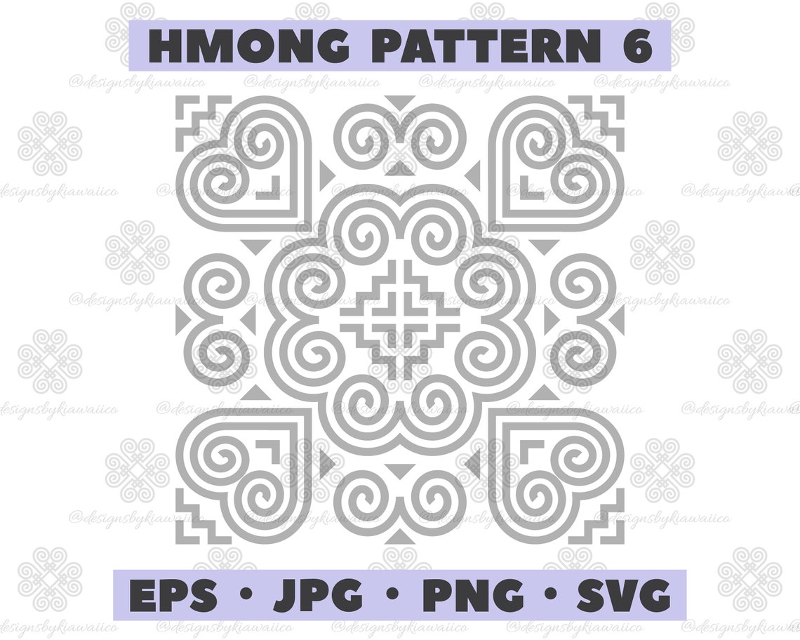 Hmong Design Hmong Pattern 6 Hmong SVG Hmong Ethnic | Etsy