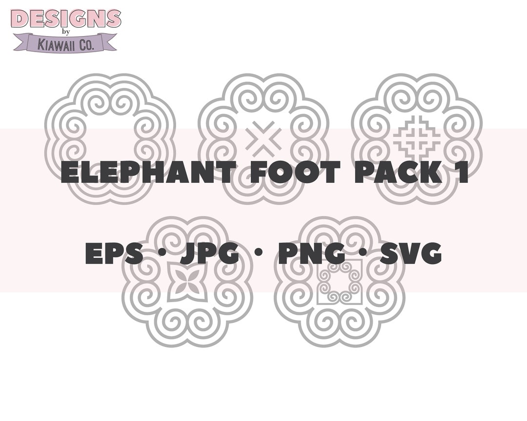 Hmong Design, Hmong Elephant Foot Pack 1, Hmong SVG, Hmoob Ethnic ...