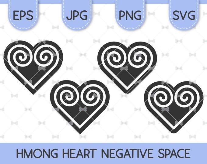 6-inch Classic Heart Hmong-inspired Wooden Shape - Etsy