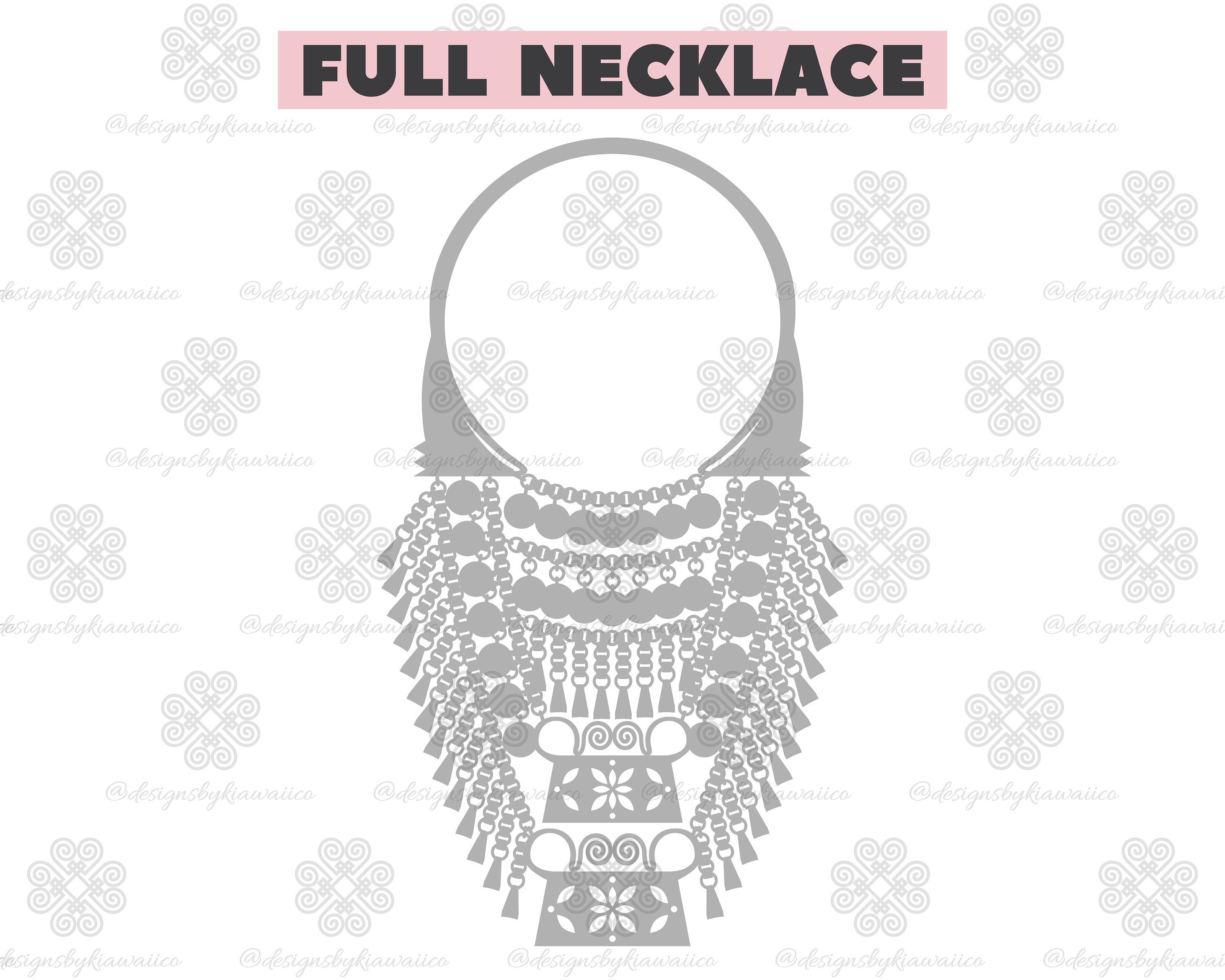 Hmong Design, Hmong Xauv, Hmong Necklace, Hmoob Xauv Cut File, Hmong ...