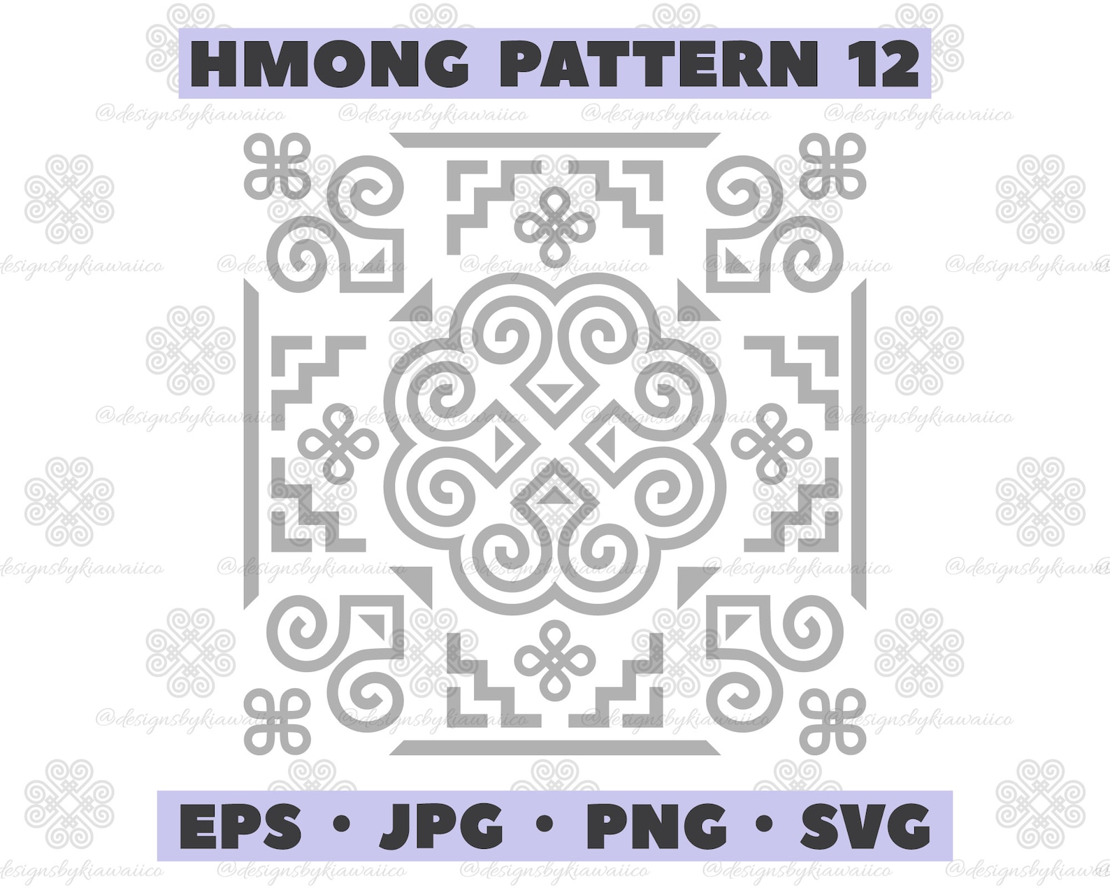 Hmong Design, Hmong Pattern 12, Hmong SVG, Hmong Ethnic Pattern, Hmong ...