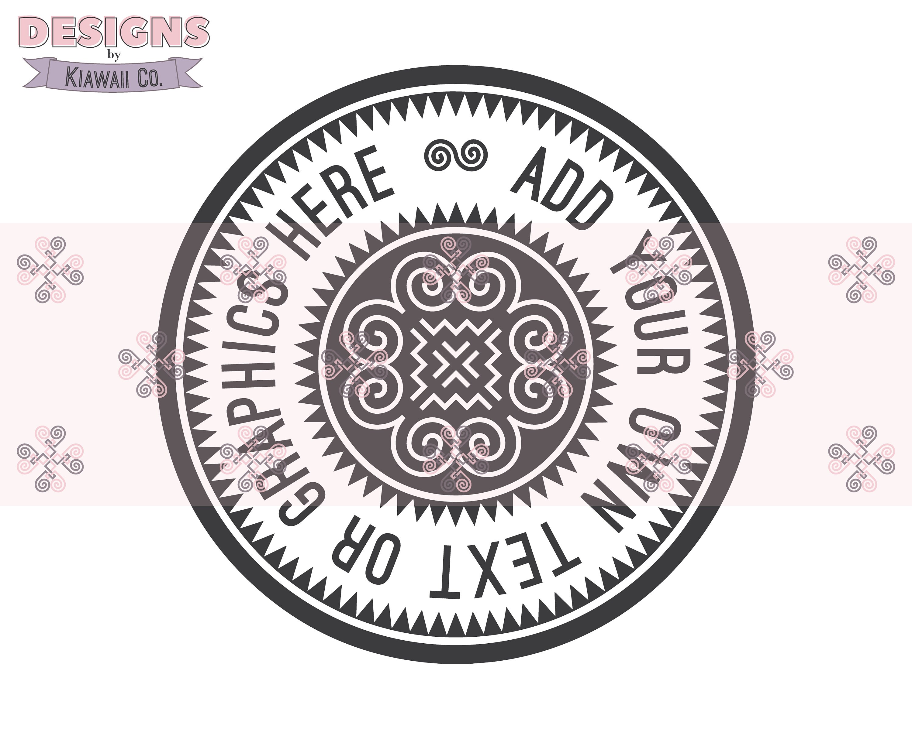 Hmong Design, Round Badge/logo Design, Hmong SVG, Ethnic Motif Cut File ...