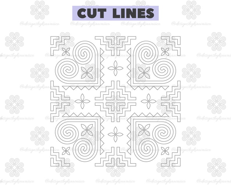 Hmong Design, Hmong Pattern 9, Hmong SVG, Hmong Ethnic Pattern, Hmong ...