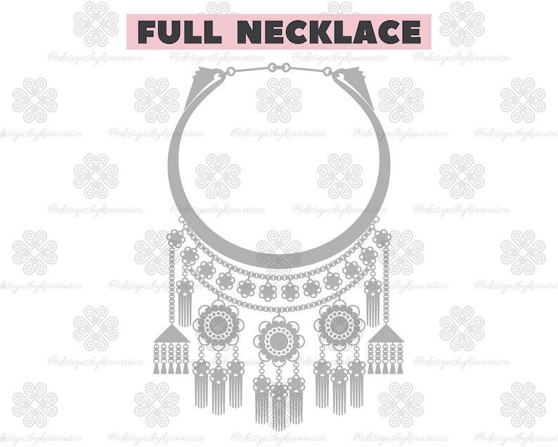 Hmong Design, Hmong Xauv, Hmong Necklace, Hmoob Xauv Cut File, Hmong ...