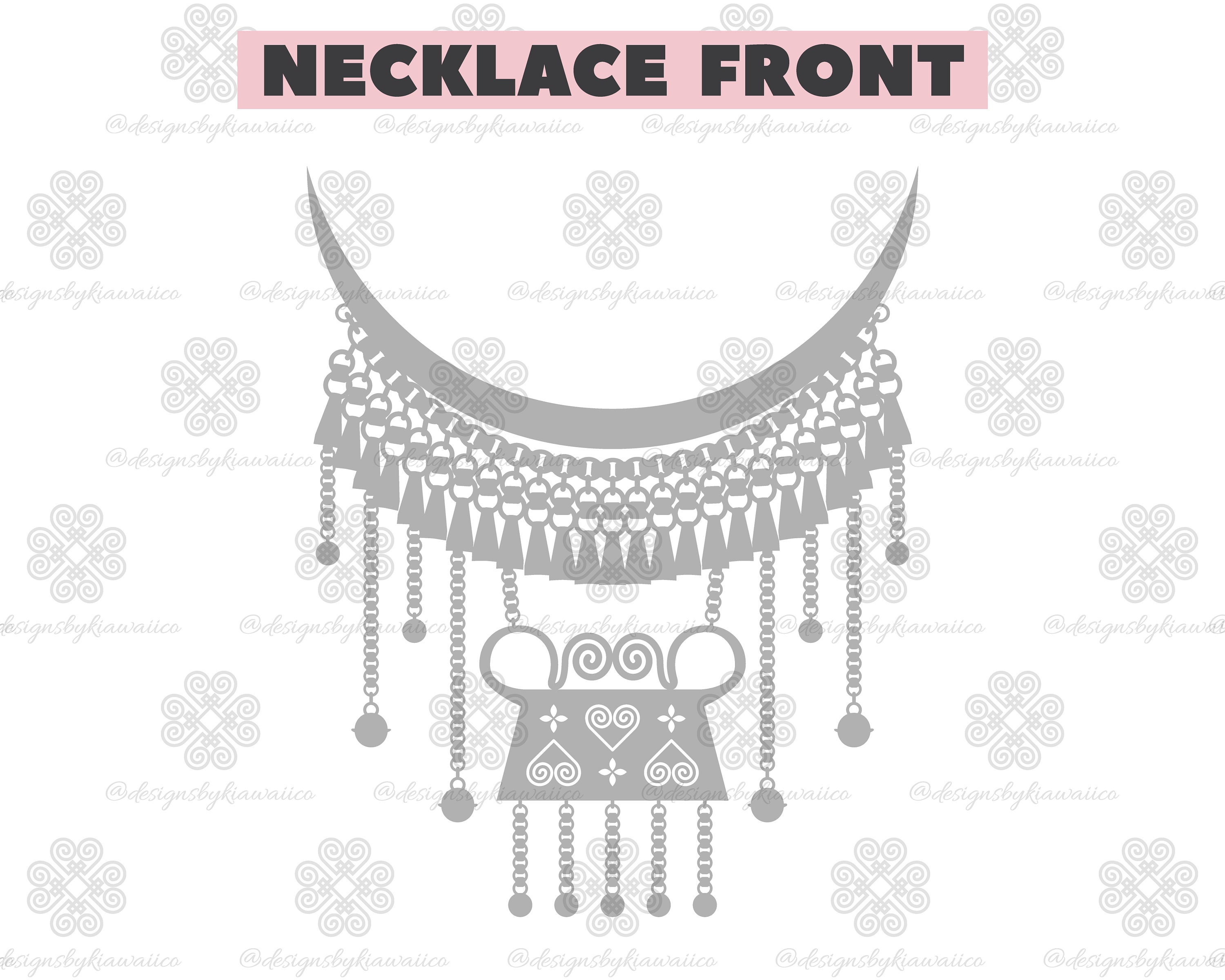 Hmong Design, Hmong Xauv, Hmong Necklace, Hmoob Xauv Cut File, Hmong ...