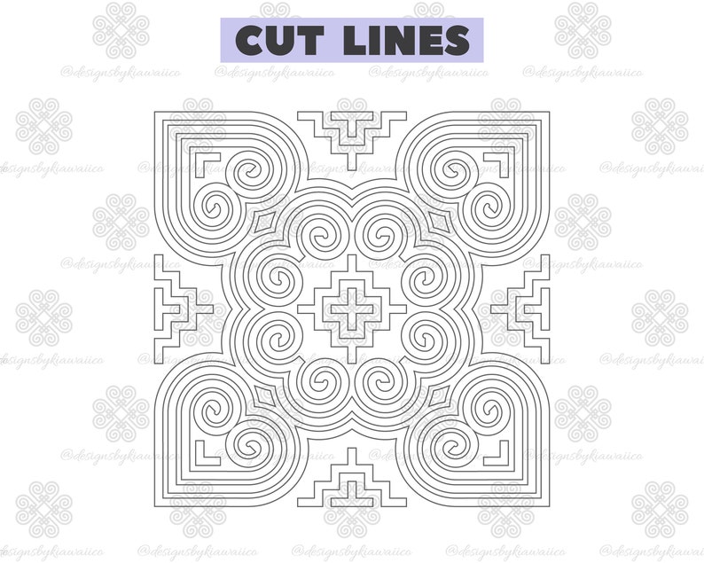 Hmong Design, Hmong Pattern 2, Hmong SVG, Hmong Ethnic Pattern, Hmong ...