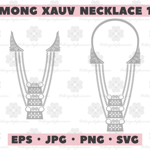 Hmong Design Men's Hmong Two Layer Xauv Hmong Necklace - Etsy