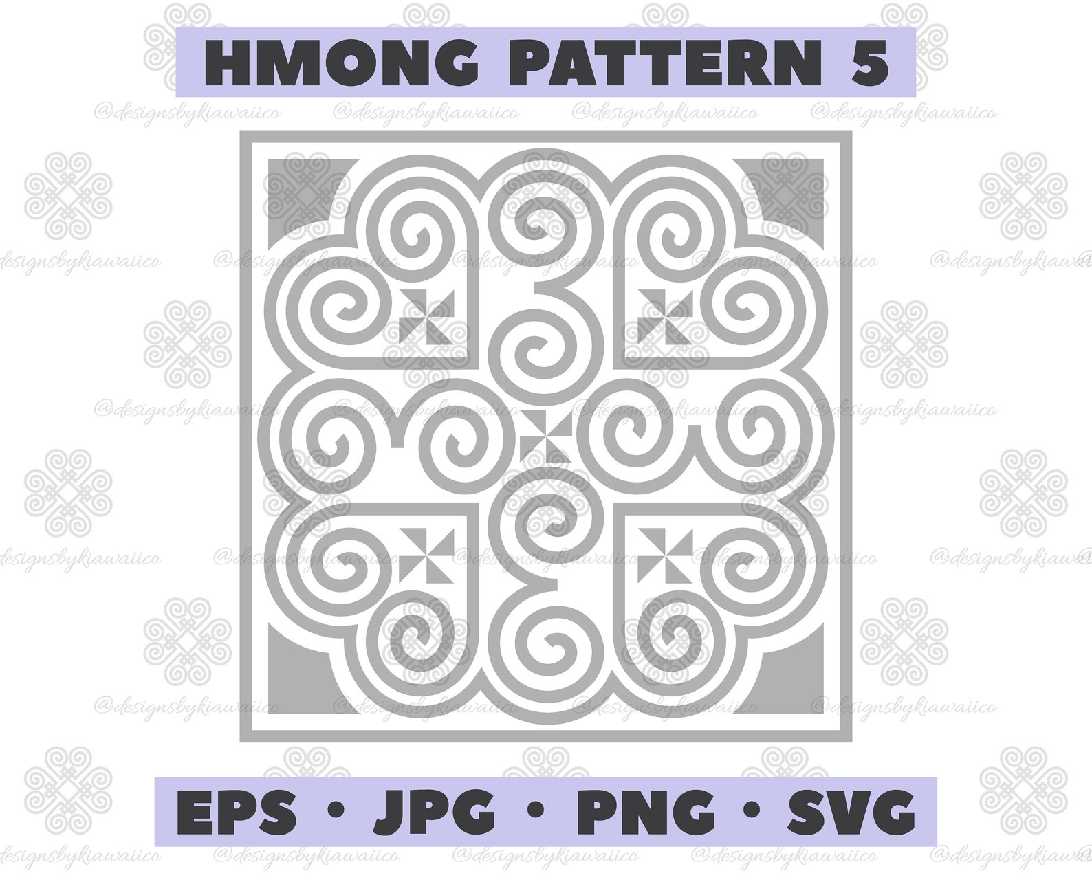 Hmong Design, Hmong Pattern 5, Hmong SVG, Hmong Ethnic Pattern, Hmong ...