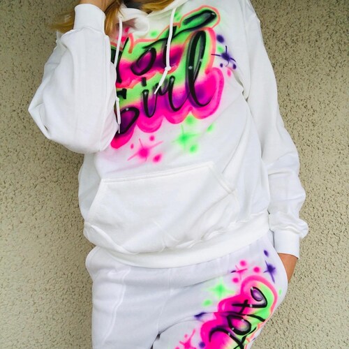 Custom Airbrush Name Outfit / 3 Piece Set / Personalized - Etsy