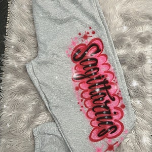 Custom Airbrush Name Sweatpants | Any Name or Colors - Etsy
