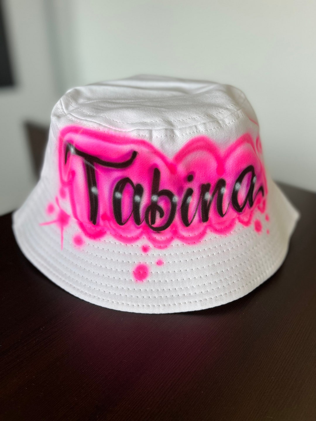Custom Airbrush Bucket Hat Personalized Name Hat Hot Fun Summer Beach ...