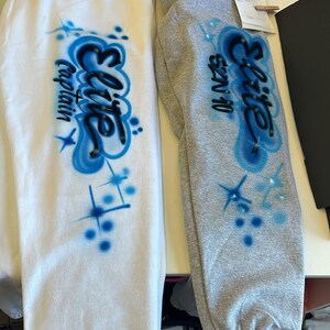 Custom Airbrush T-shirt Sweatpants Set | Airbrush 90's Outfit ...