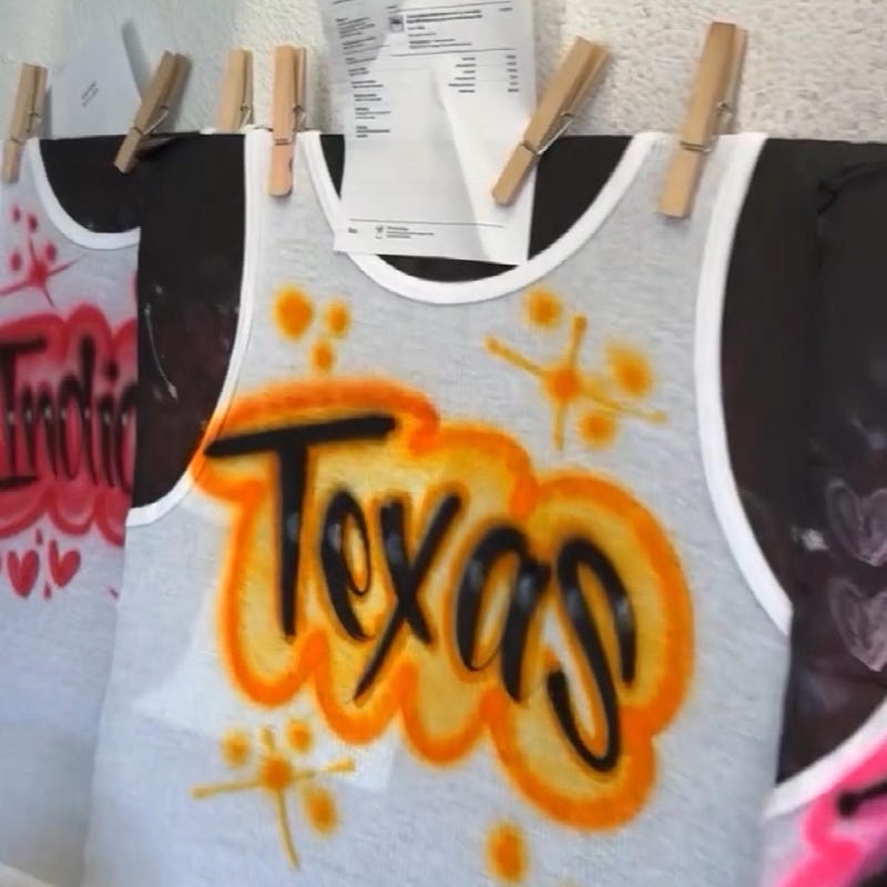 Spray Paint Custom Tank - Etsy