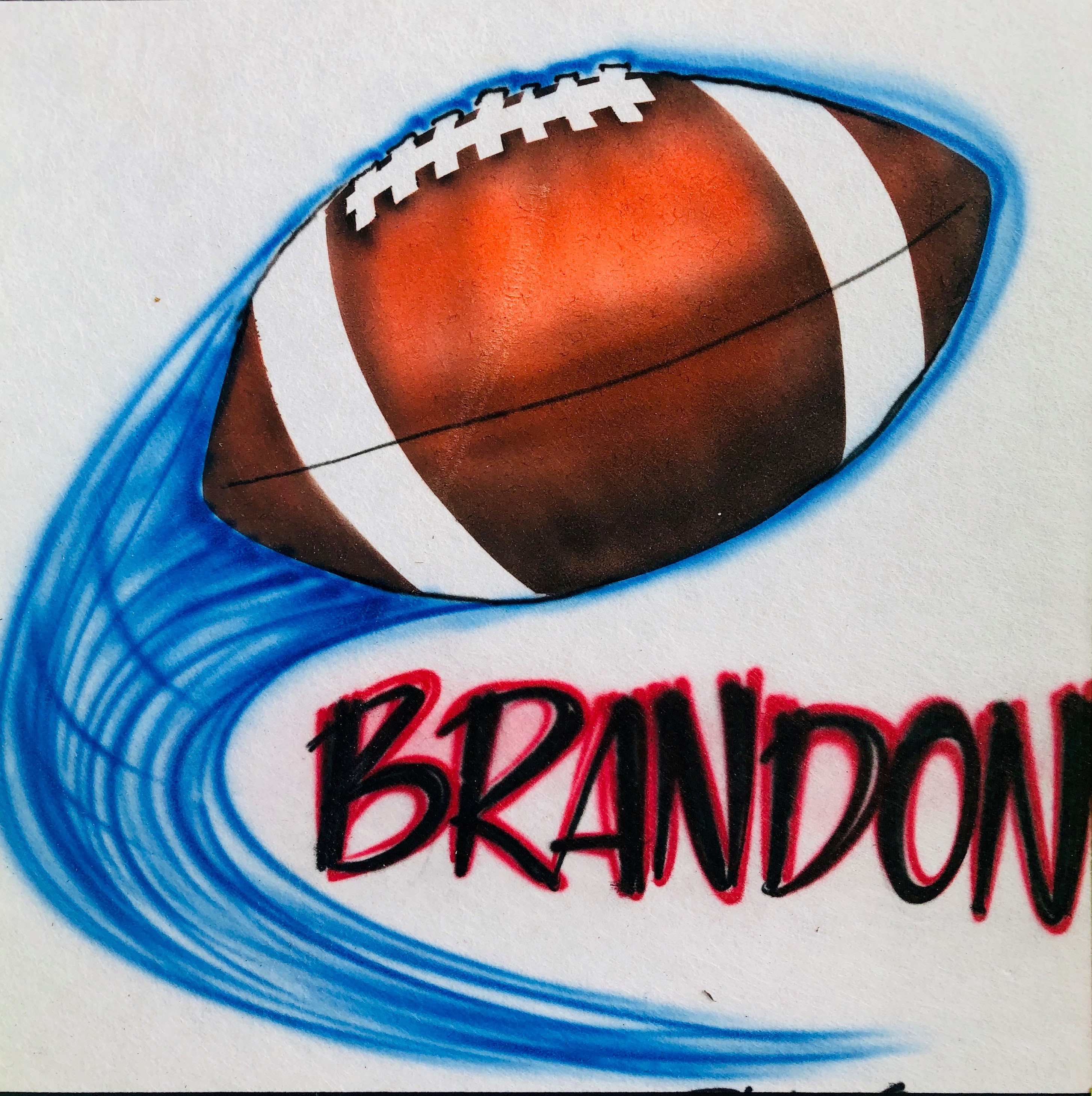 Airbrush Football Designs