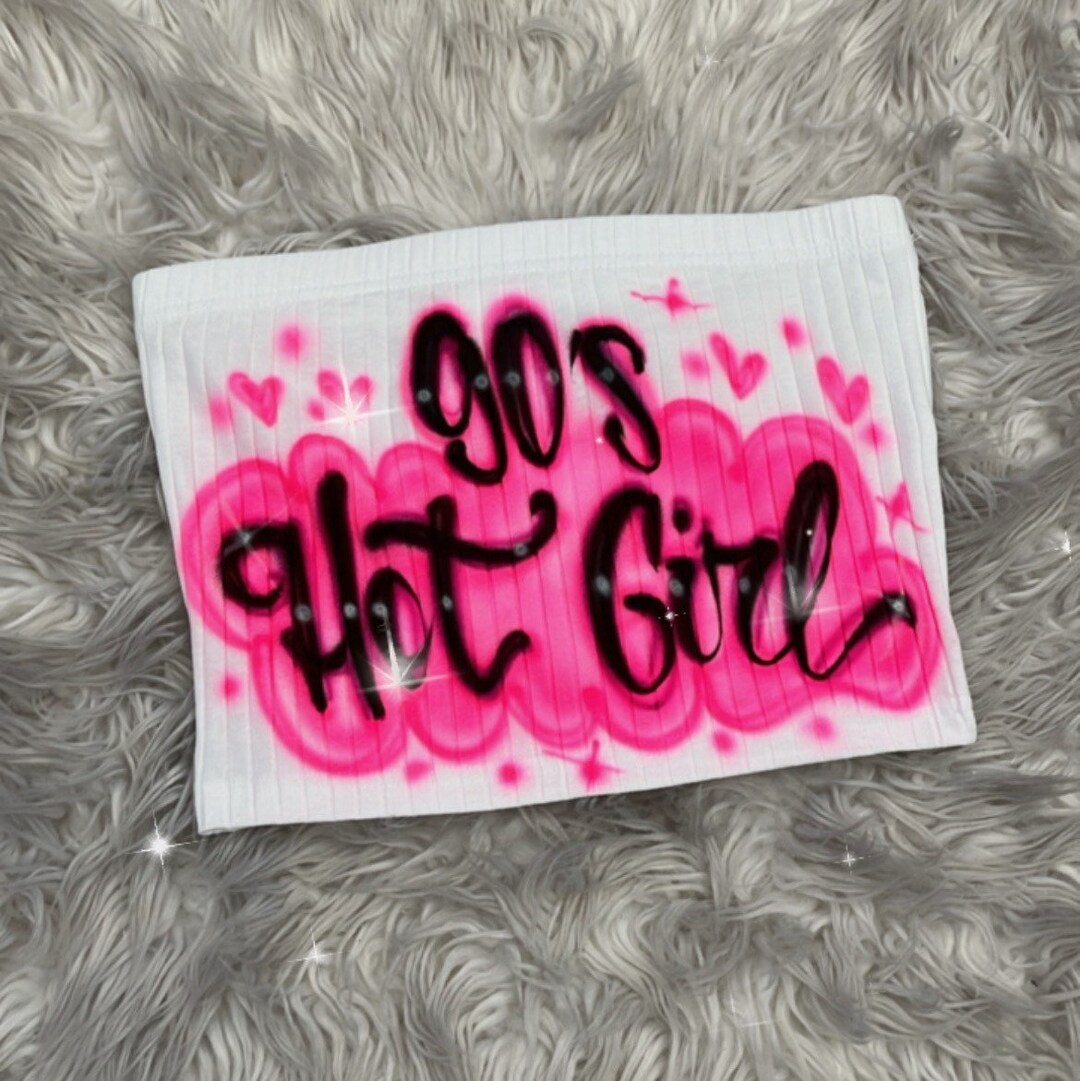 Custom Airbrush Tube Top, Personalized Name Tube Top, Bandeau Top - Etsy