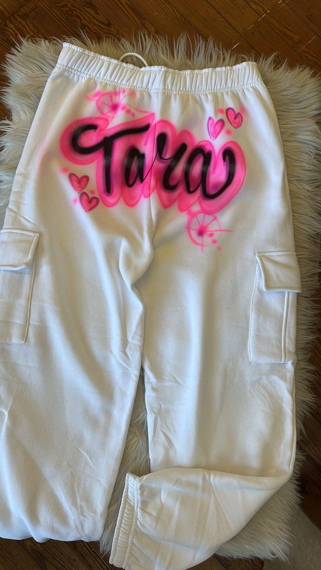 Custom Airbrush Cargo Sweatpants | Airbrush Cargo Pants | Personalized ...