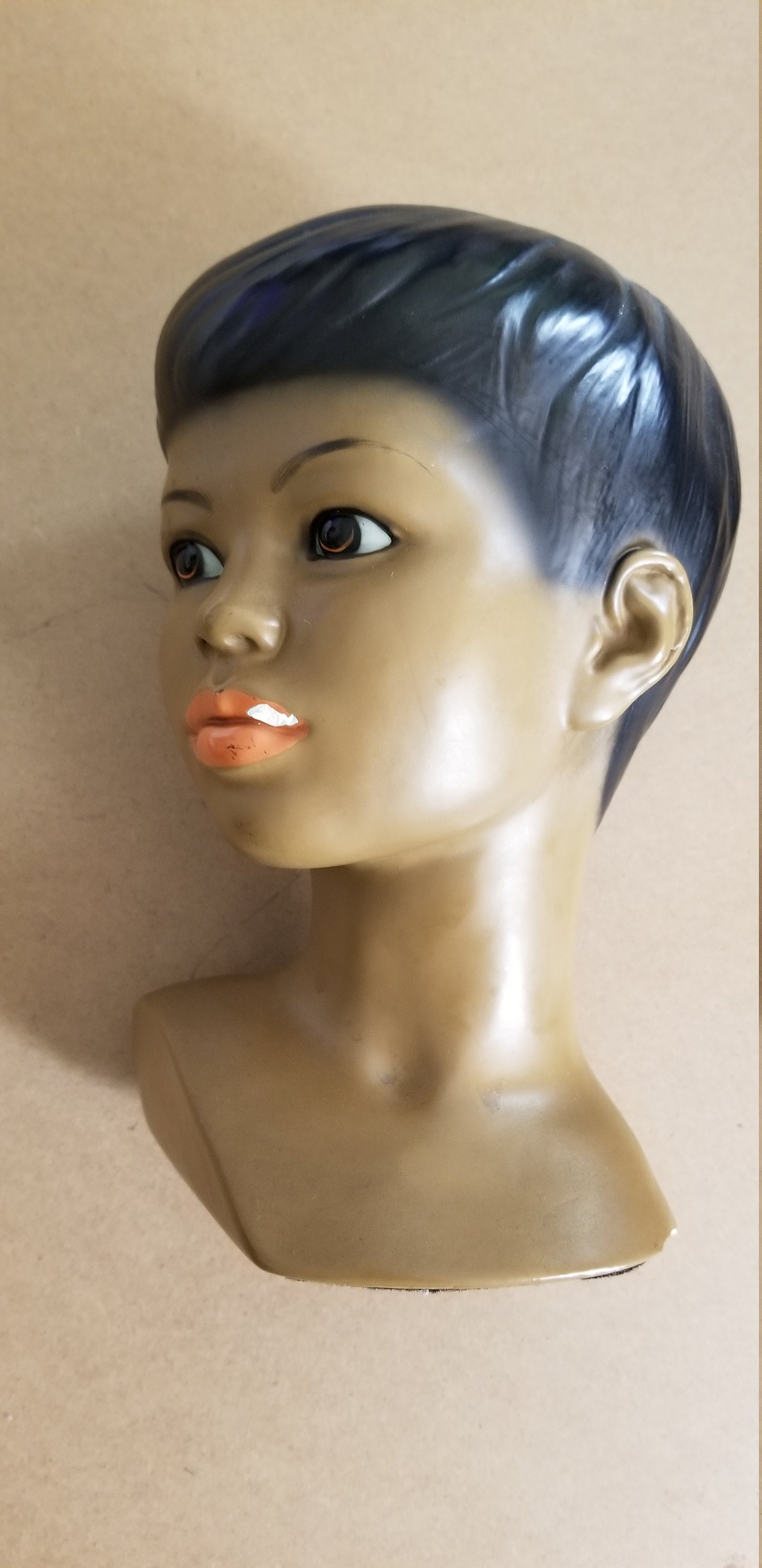 Vintage Marwal Hawaiian Chalkware Bust Head - Etsy