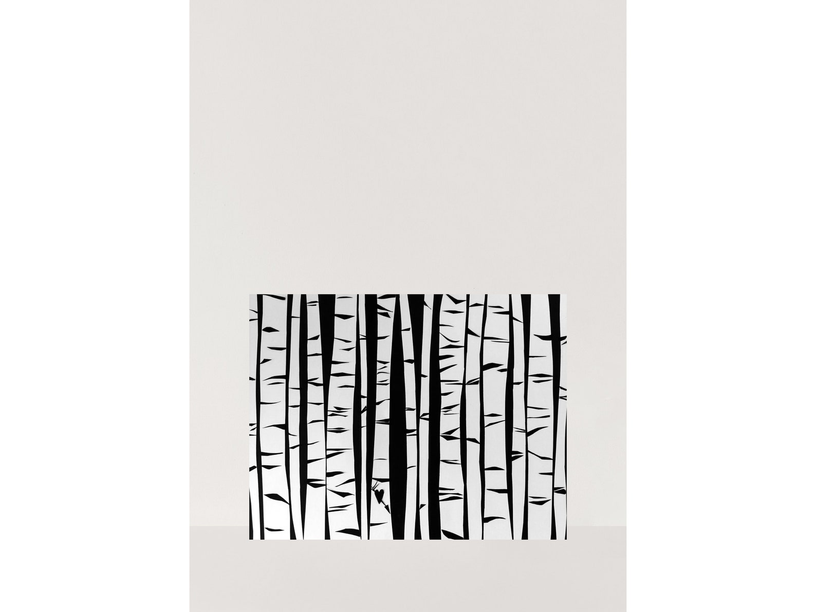 Birch Tree Paper Cut Art Print - Etsy