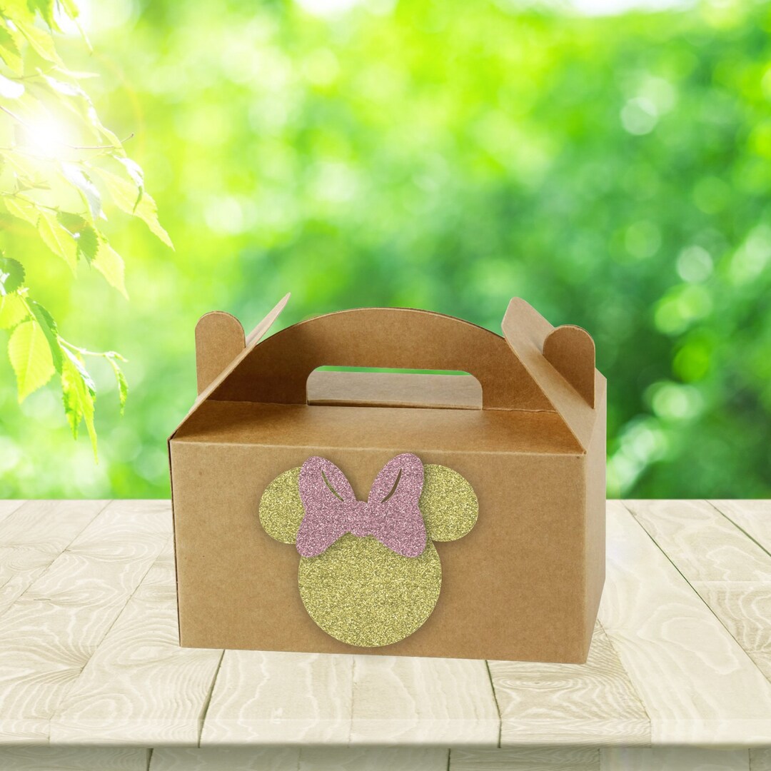 Minnie Mouse Party Favor Box, Minnie Theme Party Box, Personalized ...