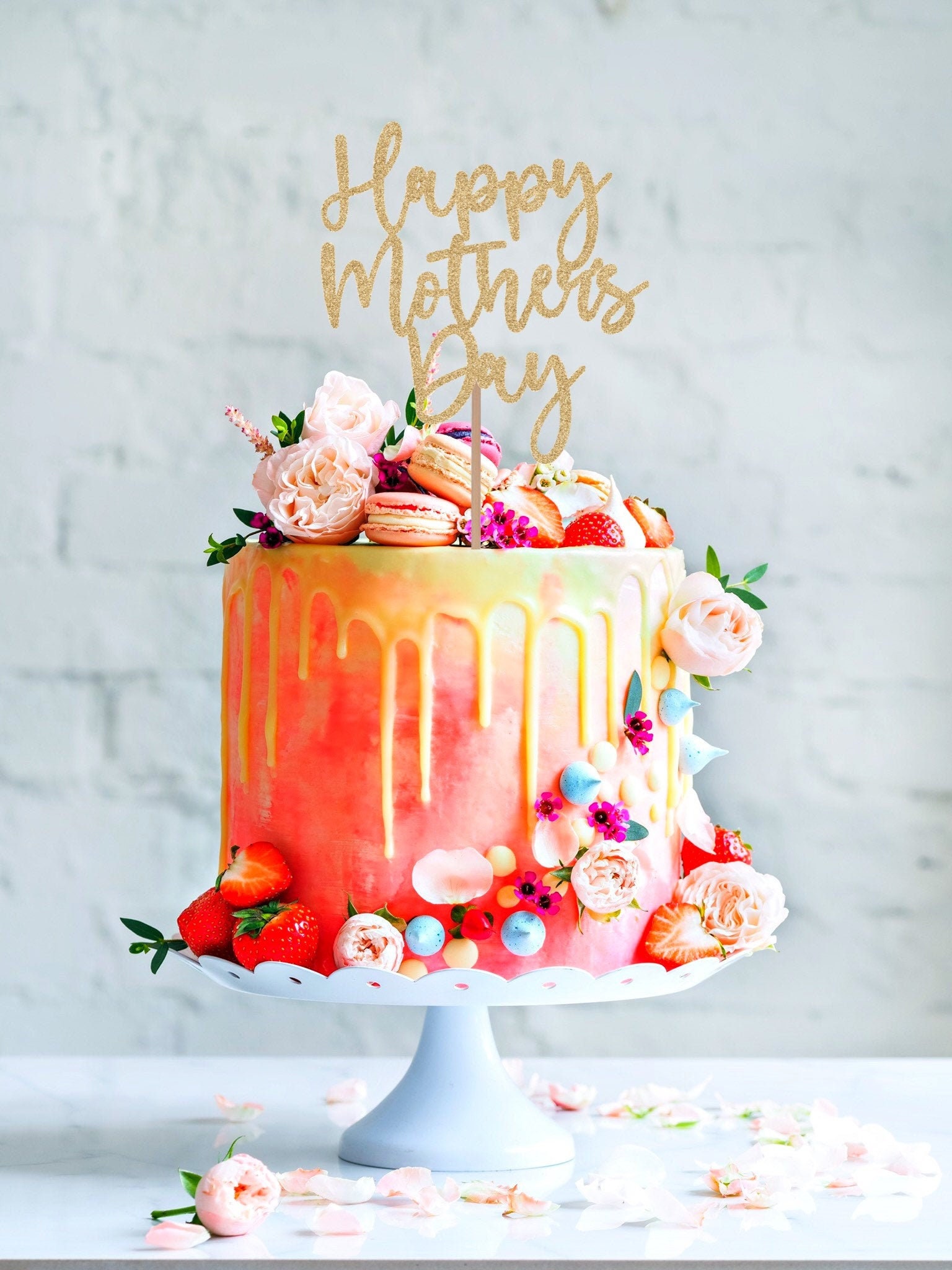 Mother's Day Cake Topper, Happy Mother's Day Cake Topper, Mother's Day ...