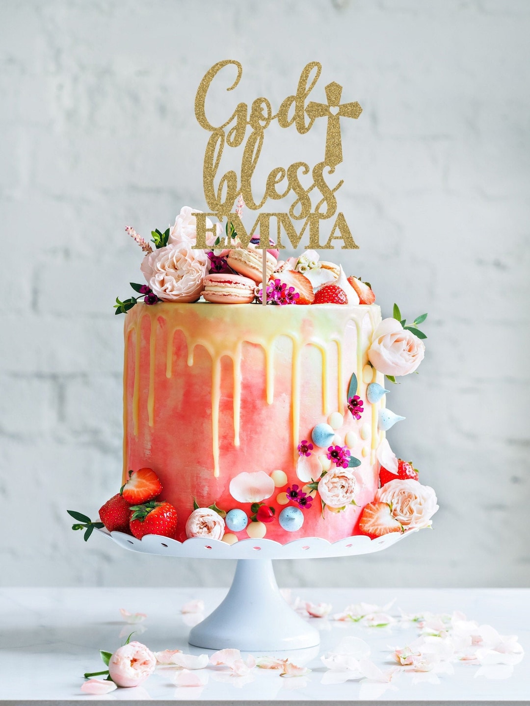 God Bless Cake Topper, God Bless Sign, Custom Cake Topper, God Bless ...
