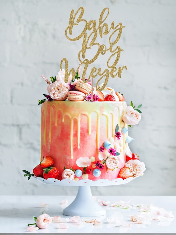 Personalized Baby Cake Topper Baby boy cake topper Baby | Etsy