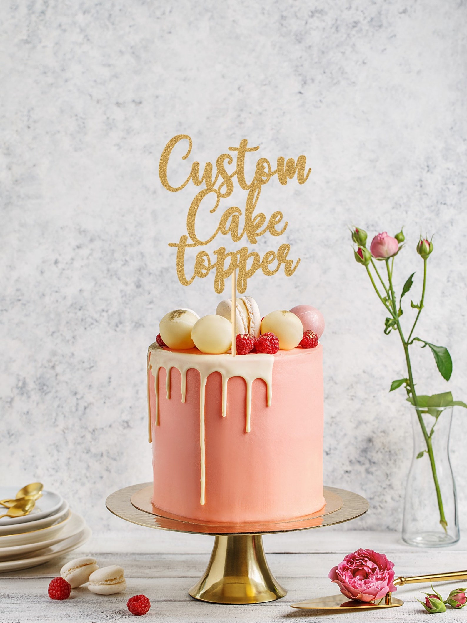 Custom Cake Topper Personalized Cake Topper Birthday Cake | Etsy