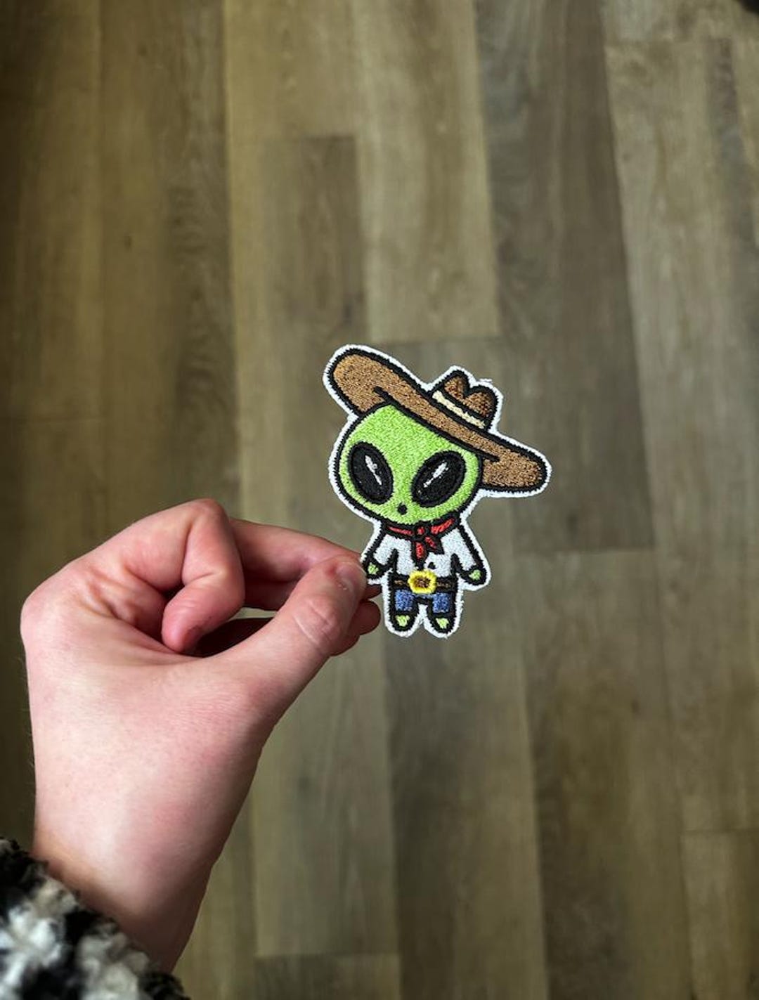 Cute Original Alien Cowboy Iron-on Patch - Etsy