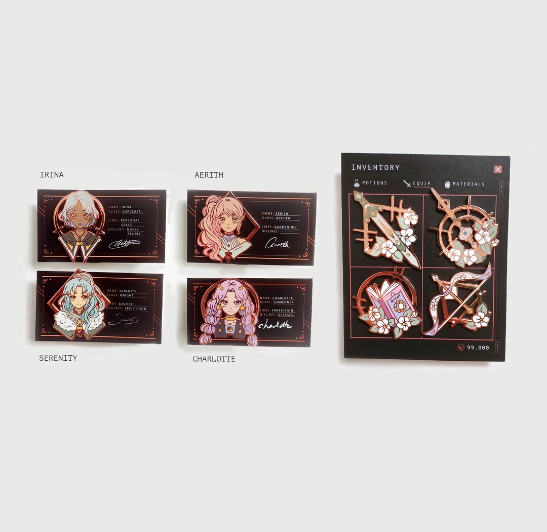 RPG Enamel Pins - Etsy