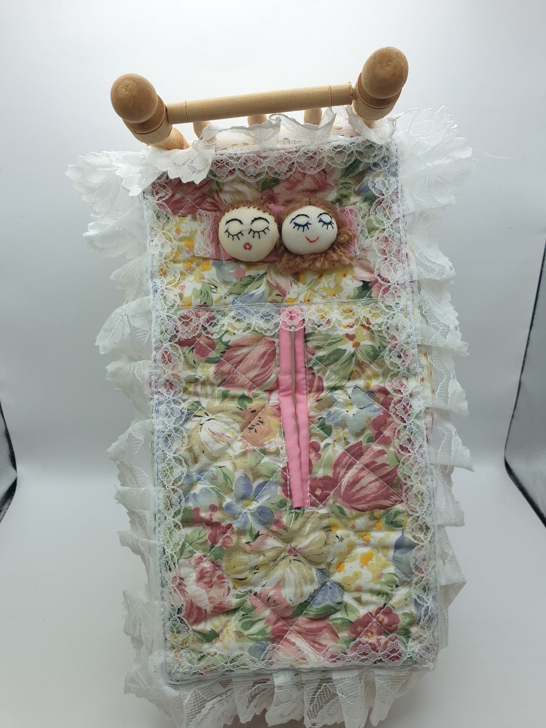 Cottage Core Tissue Box Cover Handmade for Large Tissue Box Bed With ...