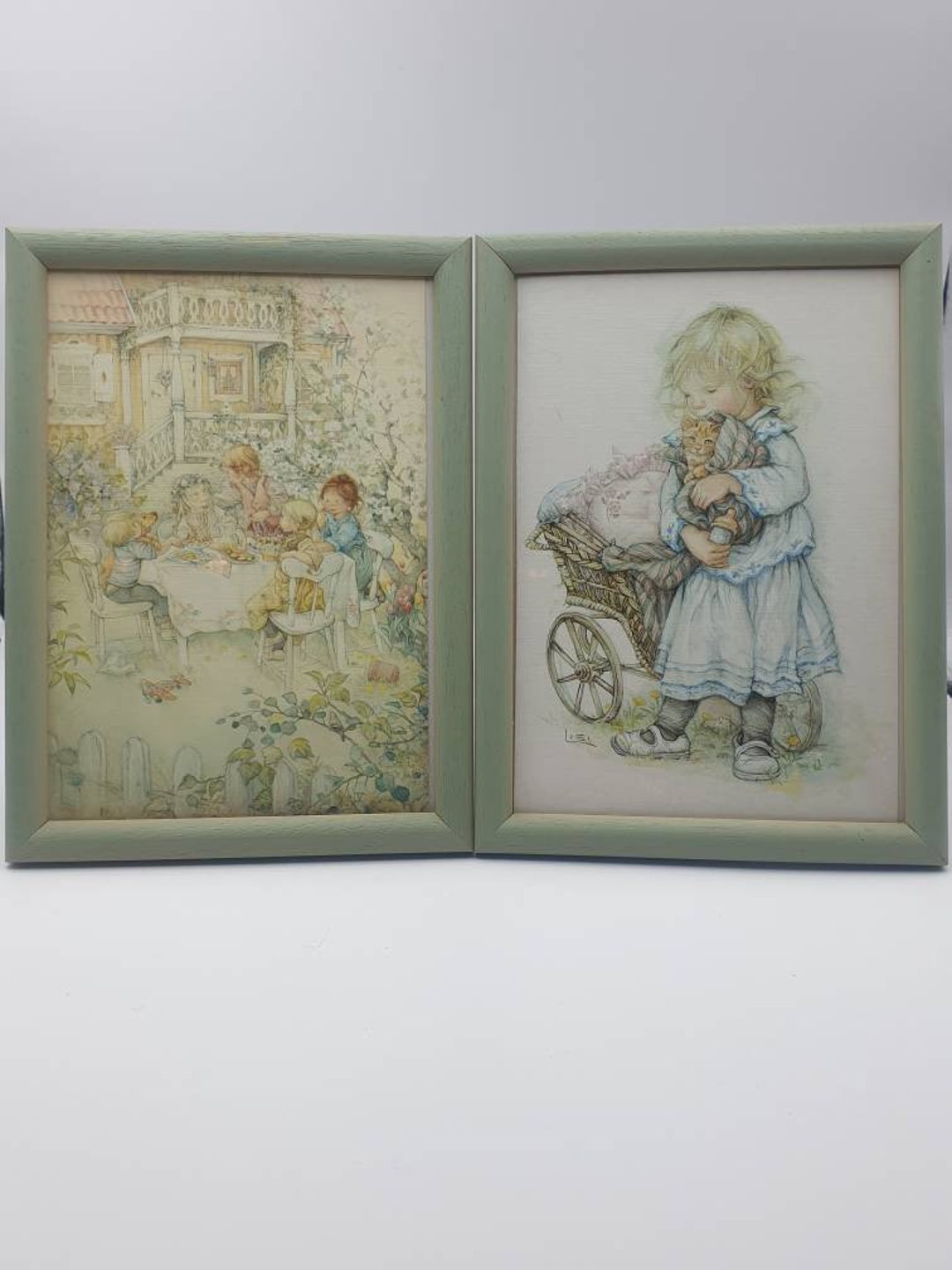 Vintage Lisi Martin Framed Art Prints: Cottagecore Nursery Decor - Etsy ...