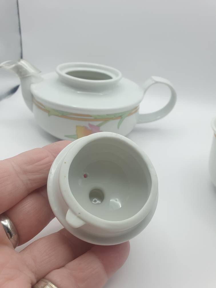 Vintage Porcelaine Teapot and Matching Cup Toscany Tea - Etsy