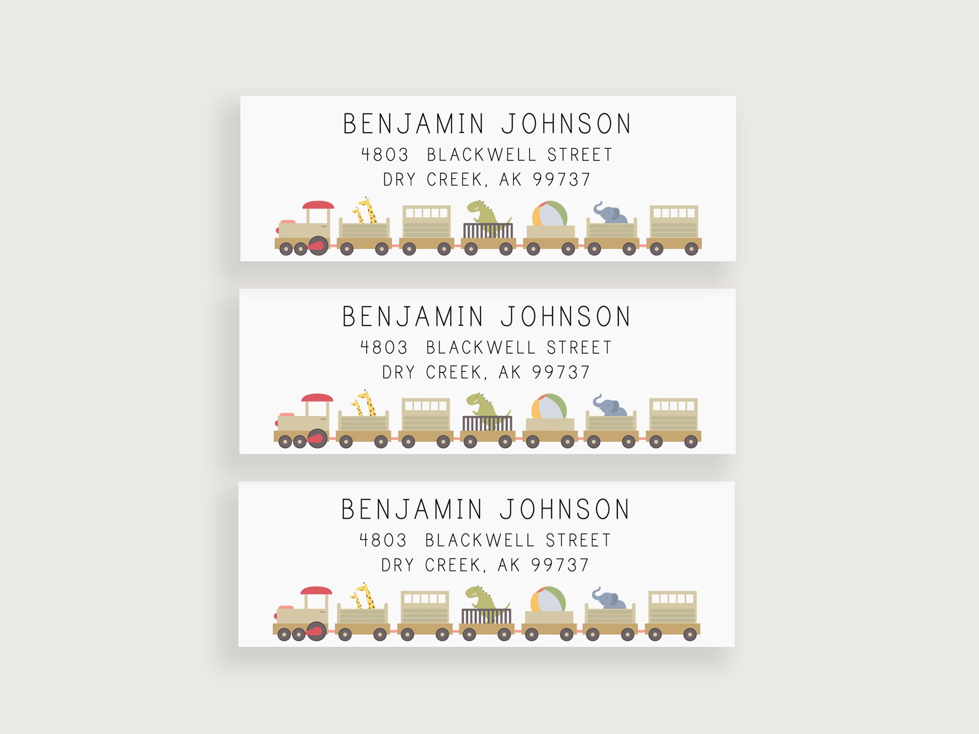Train Address Label Personalized Address Labels Kids Custom - Etsy UK
