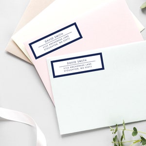 Personalized Address Labels for Men, Address Labels Masculine, Design ...