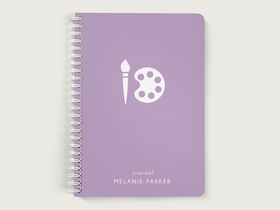 Personalized Art Journal Artist Notebook Personalized | Etsy
