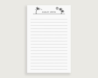 Palm Tree Stationary - Etsy