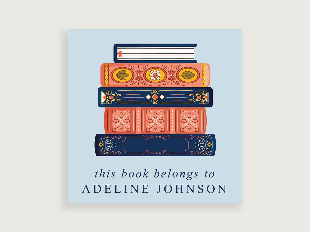 Personalized Book Labels | Custom Book Stickers | This Book Belongs to ...