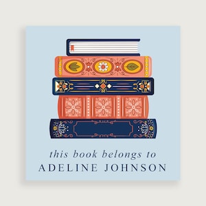 Personalized Book Labels | Custom Book Stickers | This Book Belongs to ...