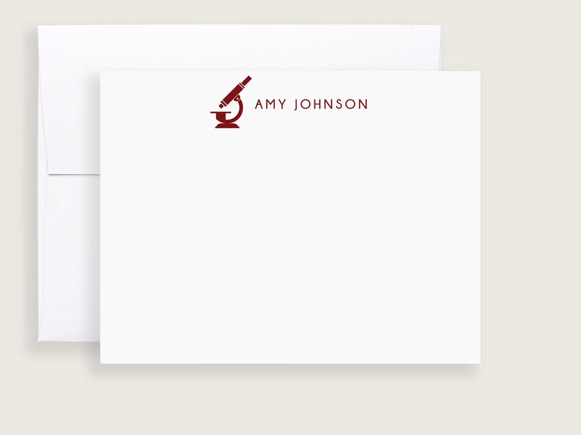 Biology Teacher Note Cards Personalized Teacher Stationary | Etsy