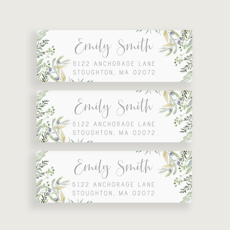 Olive Green Name Stickers - Etsy