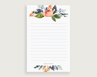 Personalized Notepad, Palm Tree Notepad, Tropical Stationery, Palm Tree ...