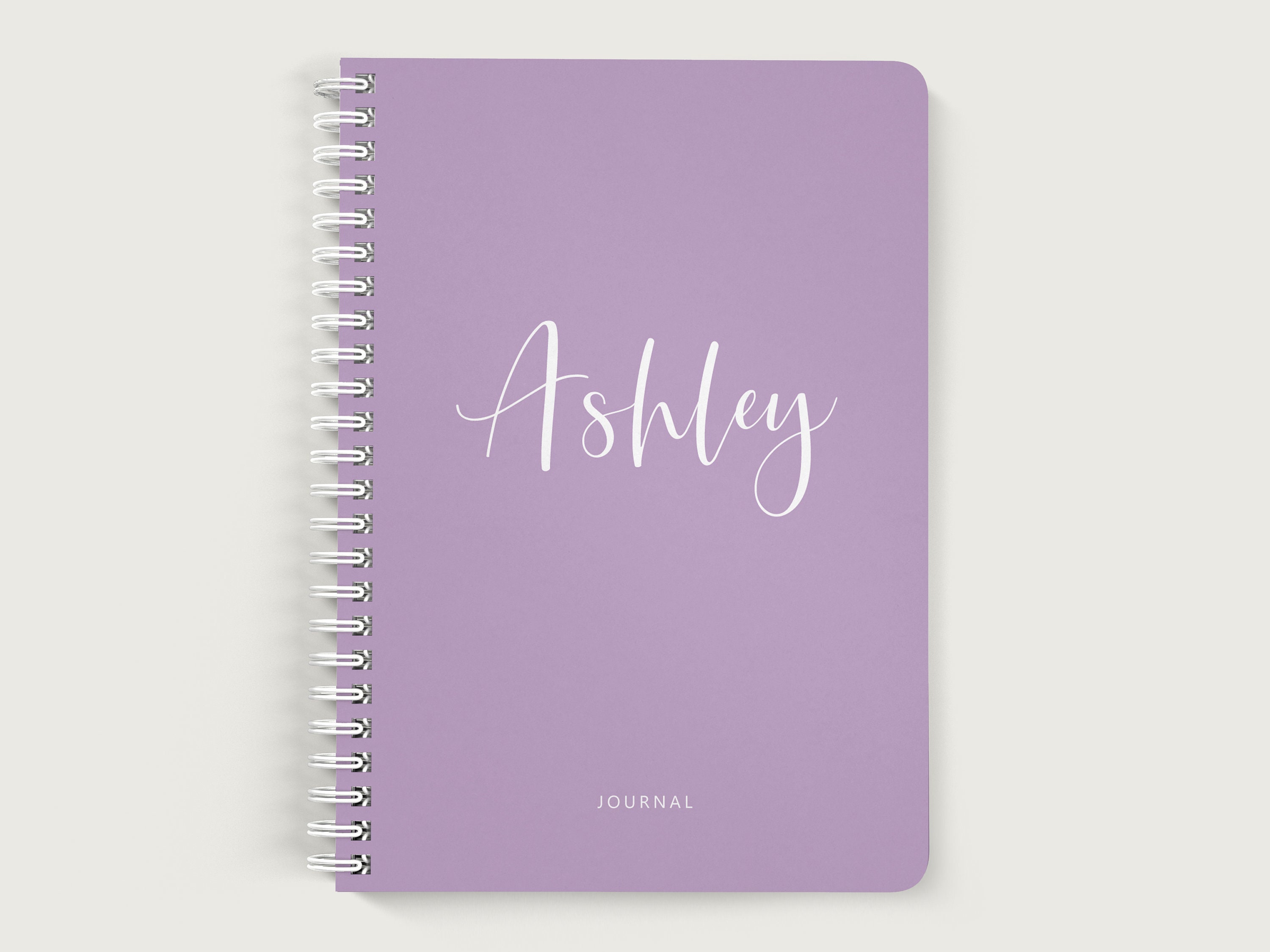 Personalized Notebook for Girls Purple Journal Lined or | Etsy