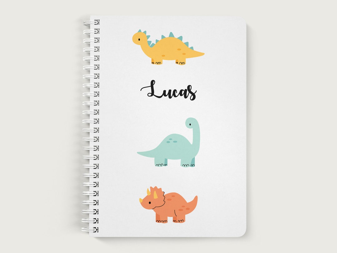 Dinosaur Notebook Dinosaur Journal Cute Notebook Spiral - Etsy