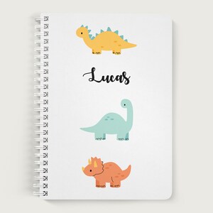 Dinosaur Notebook Dinosaur Journal Cute Notebook Spiral - Etsy