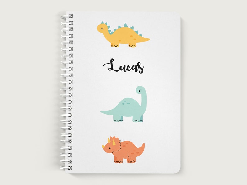 Dinosaur Notebook Dinosaur Journal Cute Notebook Spiral - Etsy