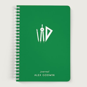 Math Notebook, Green Notebook Cover, Teacher Notebook Personalized ...