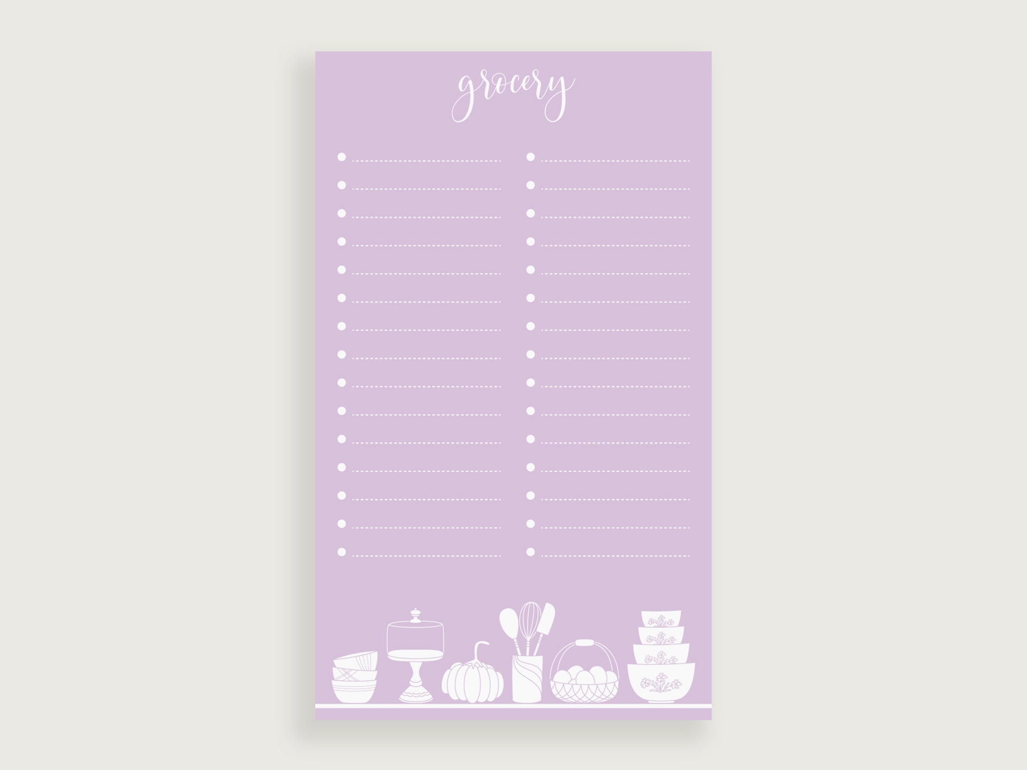 Grocery Note Pad Grocery List Notepad Grocery Pad Grocery - Etsy