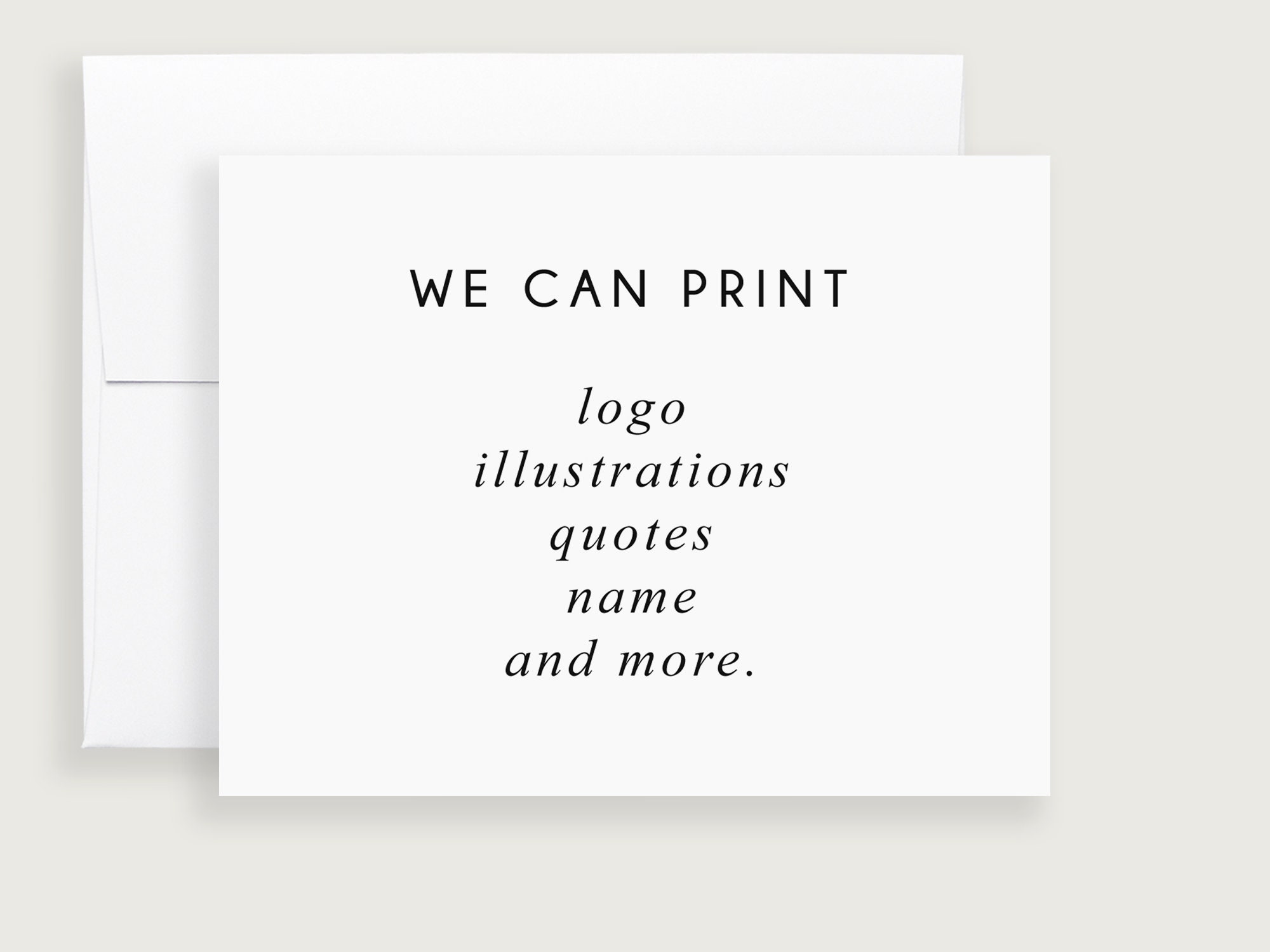 Custom Note Cards With Envelopes Logo Notecards Sold in Sets - Etsy