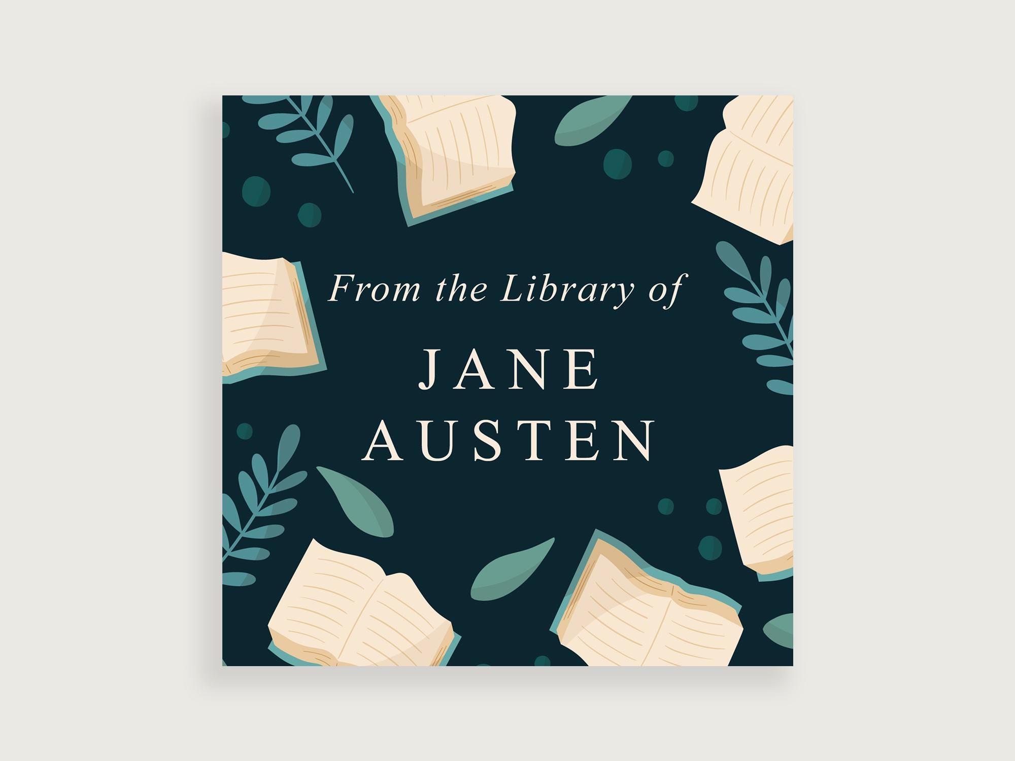 Personalized Bookplate Stickers – From the Library of Label for Book ...